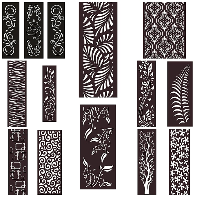 Create dxf file of screen and jali design for cnc laser ,plasma and ...