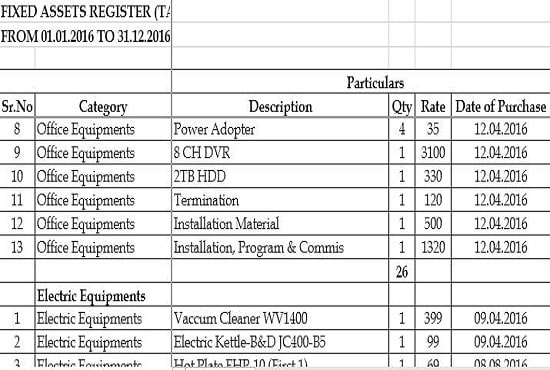 Manage fixed asset schedule by Waqas2119 Manage fixed asset schedule by Waqas2119