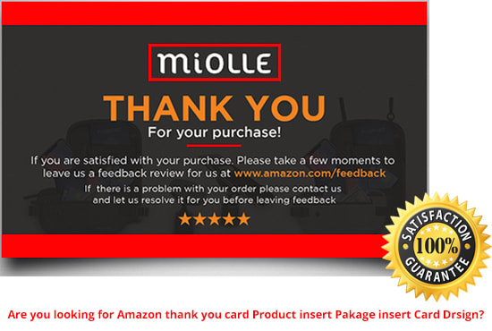 Design amazon thank you card by Graphics_lab1