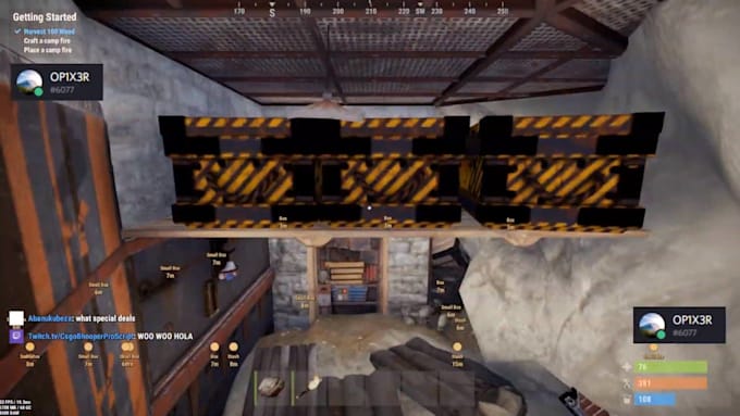 Give information about a rust base from inside by Rustservice