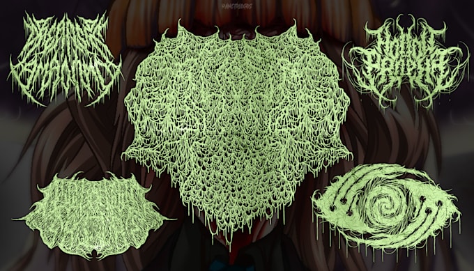Brutal Death Metal Logo Thai Slamming Brutal Death Metal Band