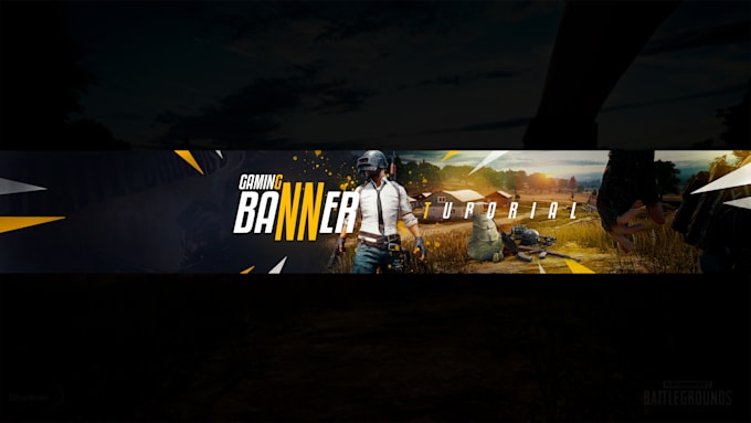Make pubg gaming banner for your channel by Chandrahassahu
