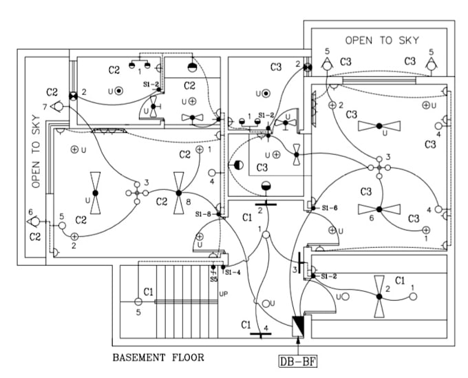 Electrical Floor Plan With Power Layout Details Dwg Autocad Drawing ...