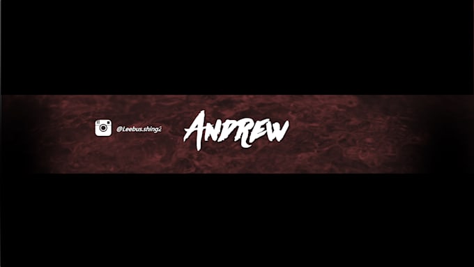 Make you a cool youtube banner by Axdrew1400