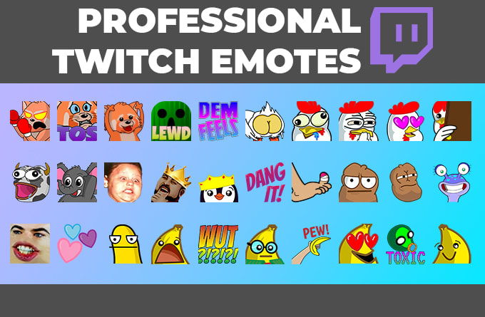 Create professional twitch emotes by Lou_ex Create professional twitch emotes by Lou_ex