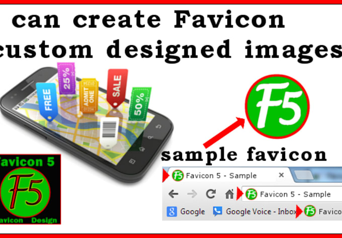Make custom designed favicon from your logo by Favicon5