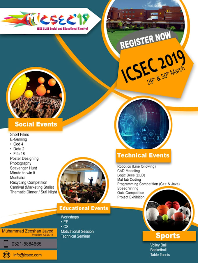 Design eye catching poster for you by Wajahati