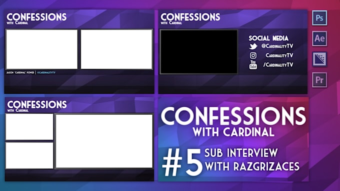 Design your podcast overlay and graphics by Cardinalitytv