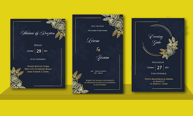 Postcard Wedding Invitation Design