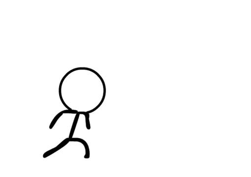 Create a funny simple stickman animation by Hybra