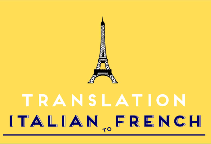 Translate from italian to french in 24h by Ahahah