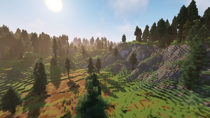 Epic Minecraft Landscape Wallpaper