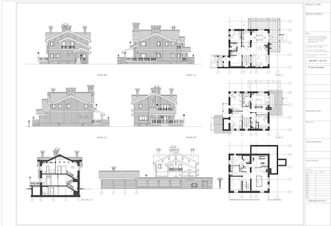 Architectural Drawing Layout The Whiteprint In Architectural Design