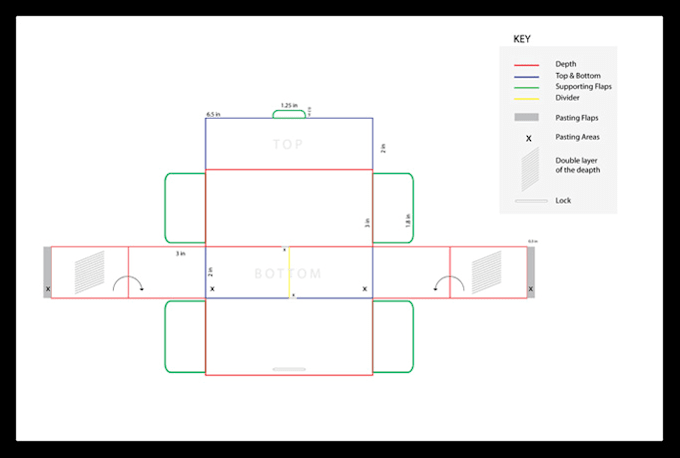 Create a die line for amazon product packages by Graffitodesigns