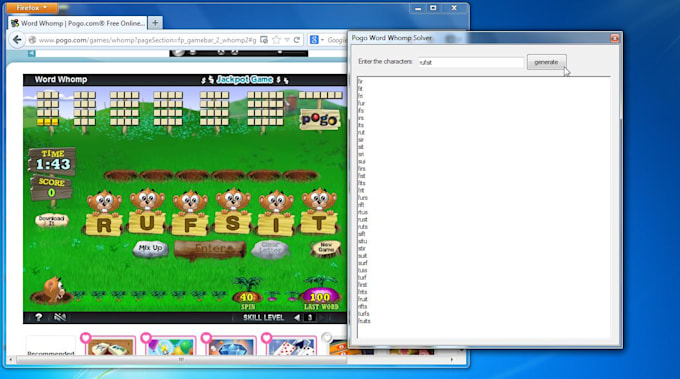 Give you my pogo word whomp whackdown solver by Csoft