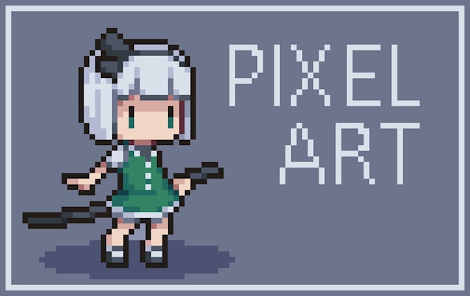 Cartoon Pixel Art Templates ArtStation PIXEL ART ANIMATED