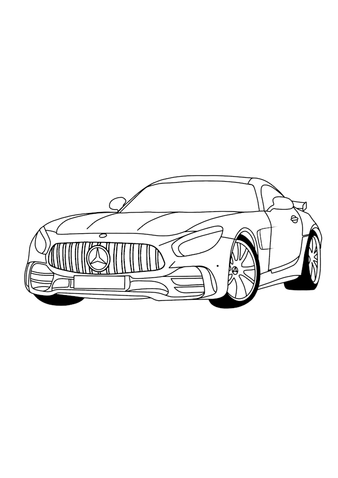 Car Drawing Outline