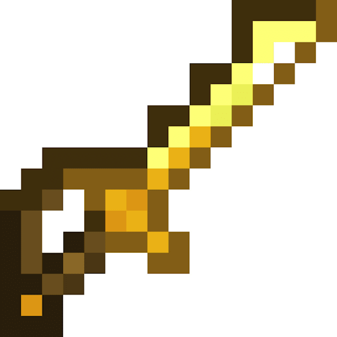 Gold Minecraft Sword