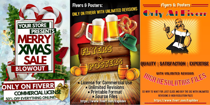 Design persuasive brochures, flyer or poster of all types by Kapildev