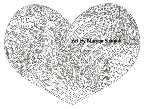 Draw complicated zentangle coloring book or page for you by Marynasalagub