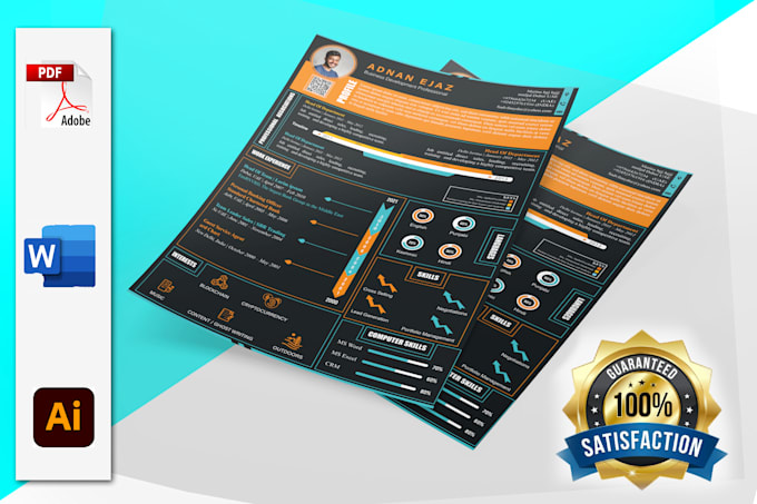 Infographic Cv Template Free Infographic CV Template With Cover Letter