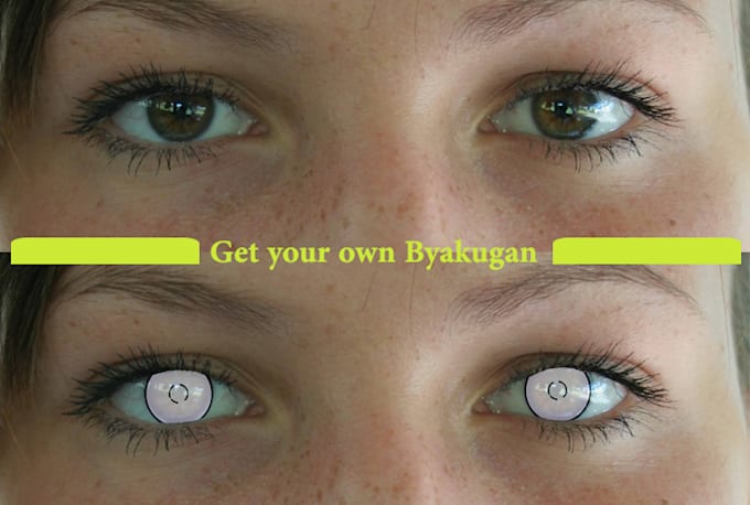 Turn your eyes into a real byakugan eye by Zawianet