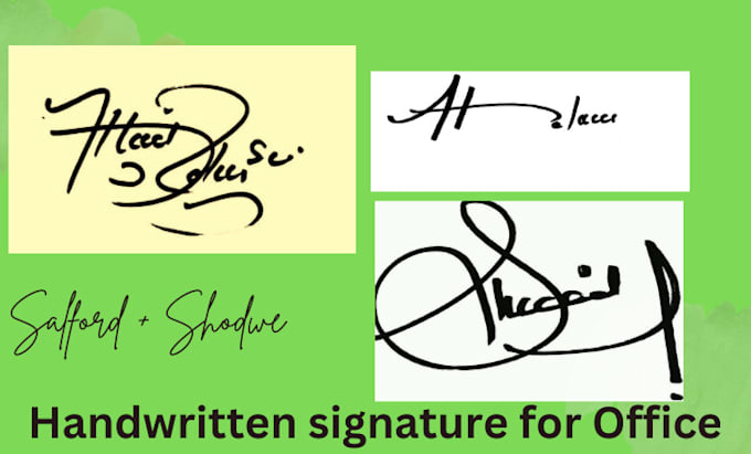 Signature Style Of My Name In English