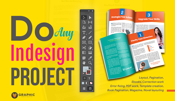 Do any kind of adobe indesign work professionally by V3graphic