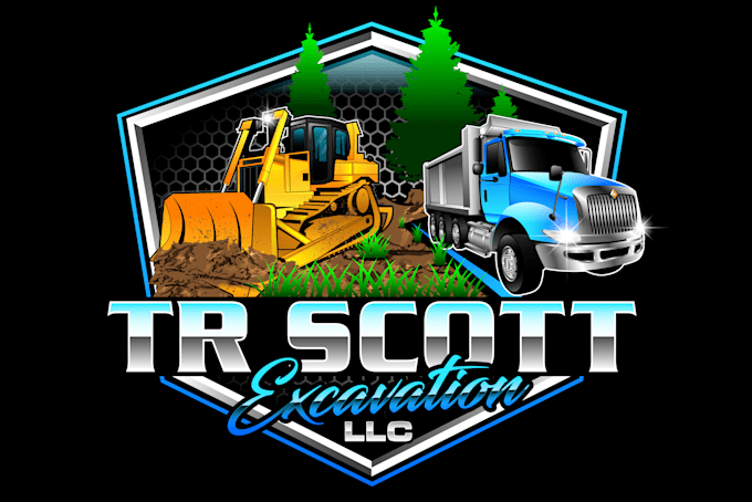 Logo Del Camion Scavatore Di Tombe