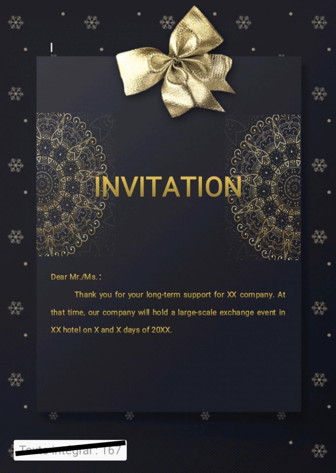 Formato De Invitación Formal Editable