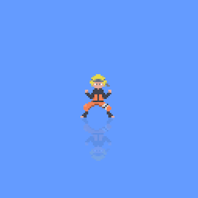 16 Bit Pixel Art Naruto