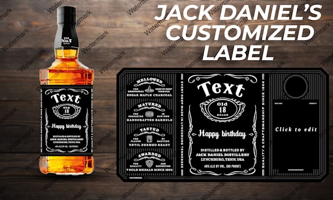 Custom Jack Daniels Label Template