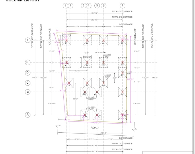 House Column Dimensions