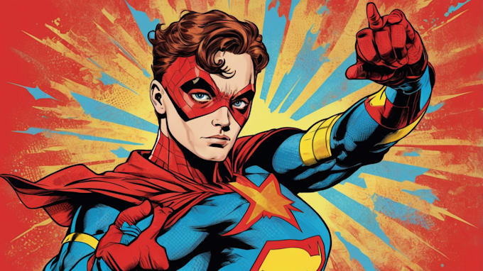 Superhero Comic Pop Art