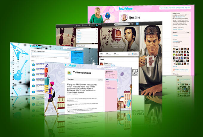 Design a professional twitter header or background by Sweetwafa