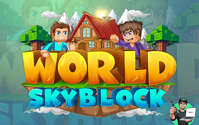 Minecraft Skyblock Logo