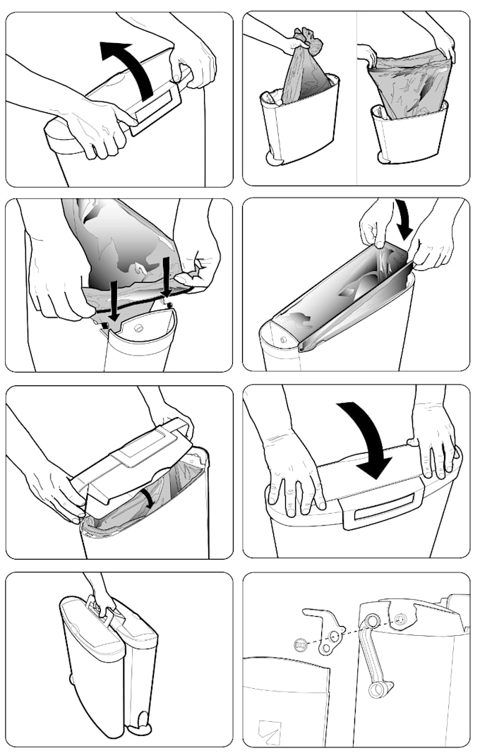 Create technical step by step instruction drawings by Sirokejejian