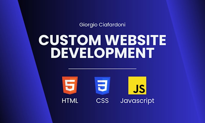Develop a modern and custom html, css and javascript website