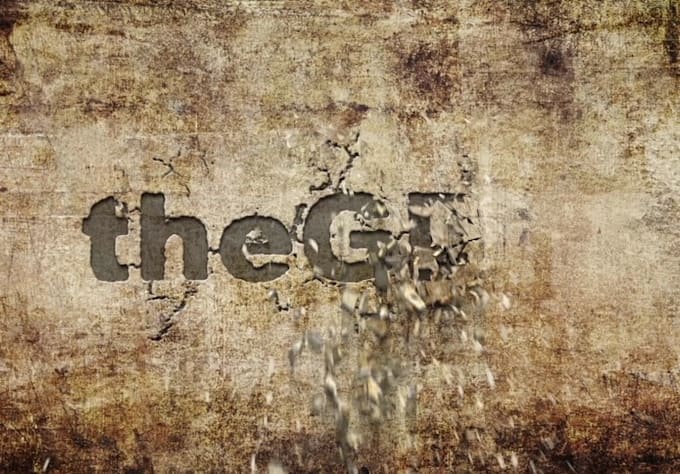 Create falling apart, crumble effect text video with words of your ...