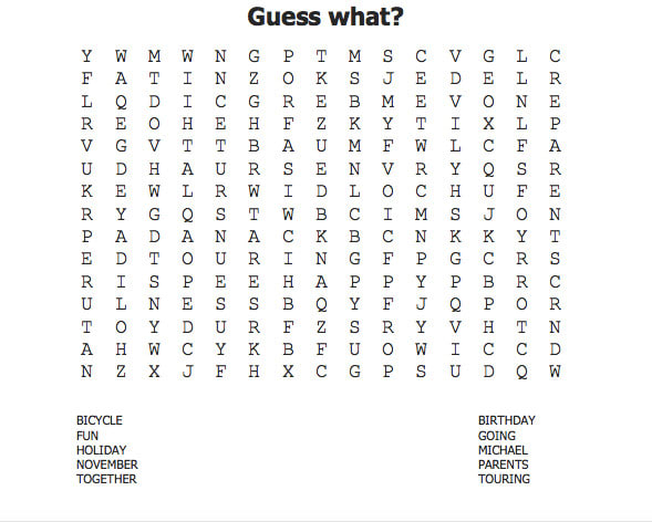 Create a personalized wordsearch puzzle by Flick444