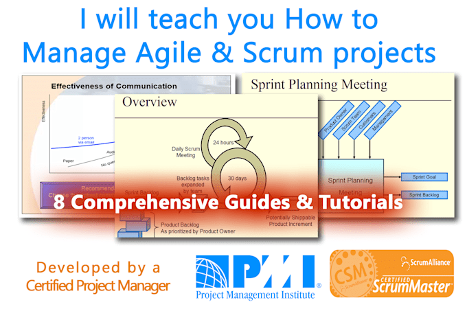 Share how to manage agile and scrum projects, by a certified pmp by ...