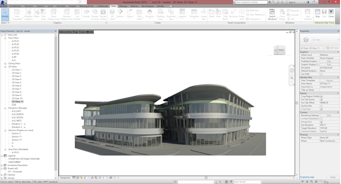 Model 2d drawings and 3d by revit by Arch100m2
