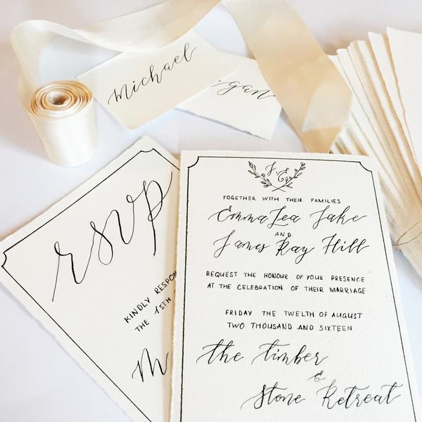 I will design bespoke calligraphy invitation with unique hand-written ...