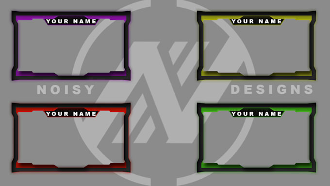 Design any cam overlay box for twitch by Xshaund