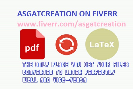 Convert any file to latex and vice versa by Asgatcreation