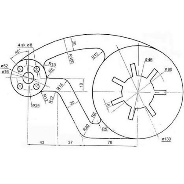 2d cad drawing in dxf or dwg for laser cutting by Rikusels