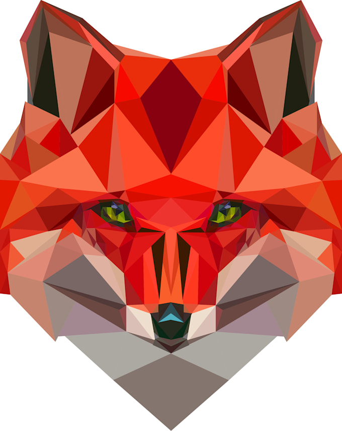 Create a low polygon art by Bunnyb6b