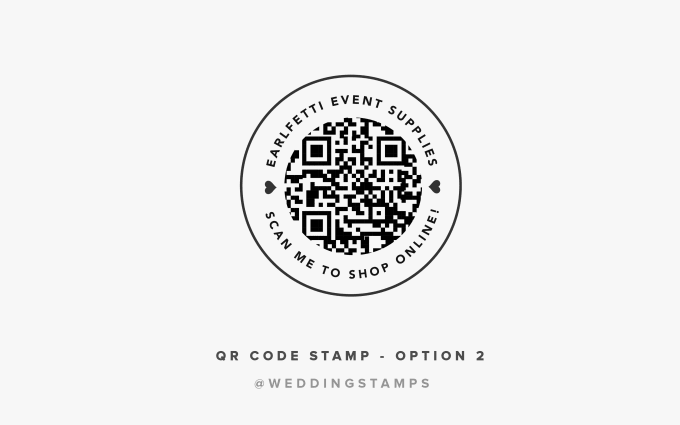 Design a round qr code stamp, logo, badge by Weddingstamps
