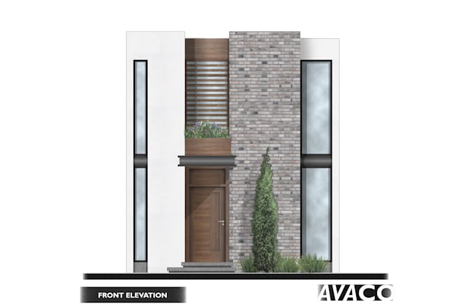 Render 2d elevation in photoshop by Avacomx