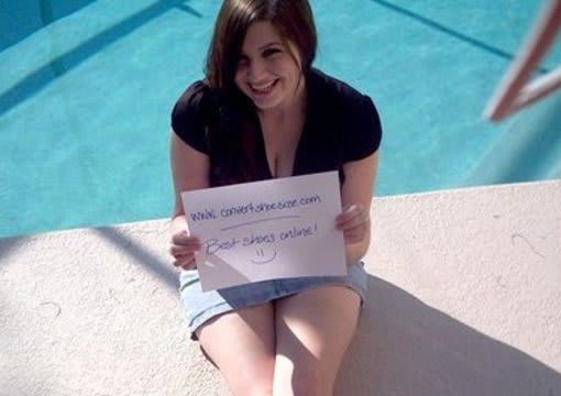 Hold up a sign with your text and take several high resolution photos ...